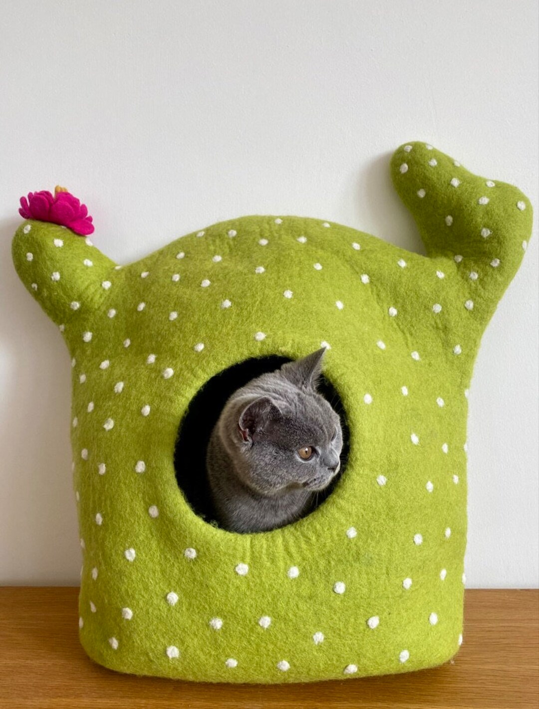 Cactus Cat Caves, Felt Cat House, Cozy Den, Cactus Cave, Green Cat Cave ...