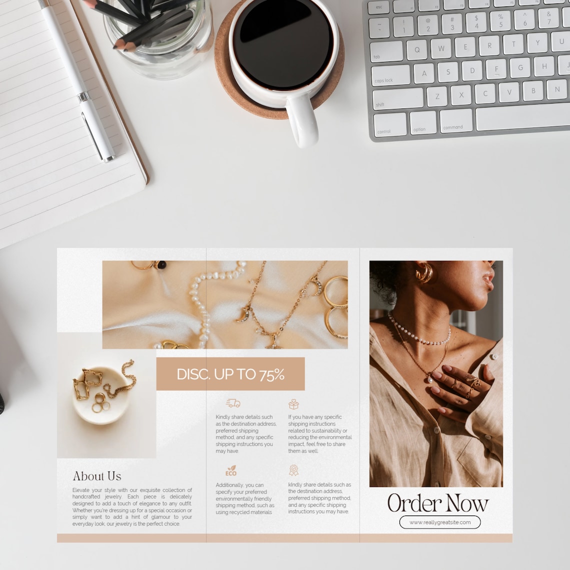 Editable Trifold Brochure Template: Canva Design (17x11) - Etsy
