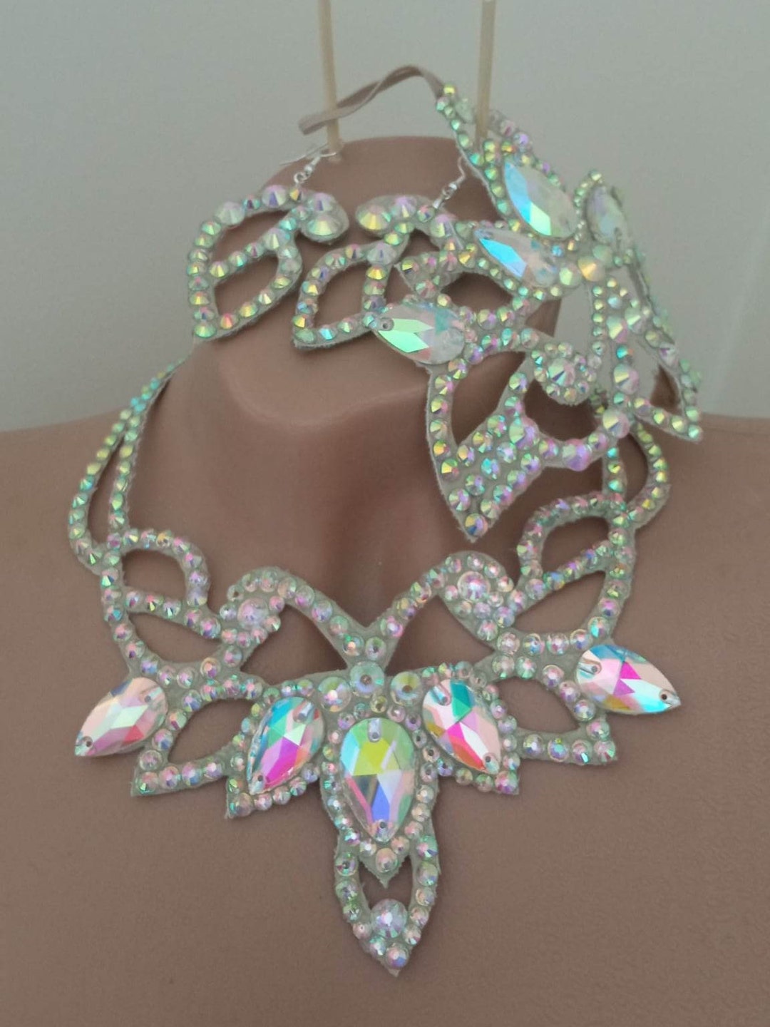 Dance Jewelry Set, Ballroom Dance Bracelet, Bellydance Jewelry ...