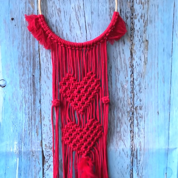 Red Wall Hanging - Etsy