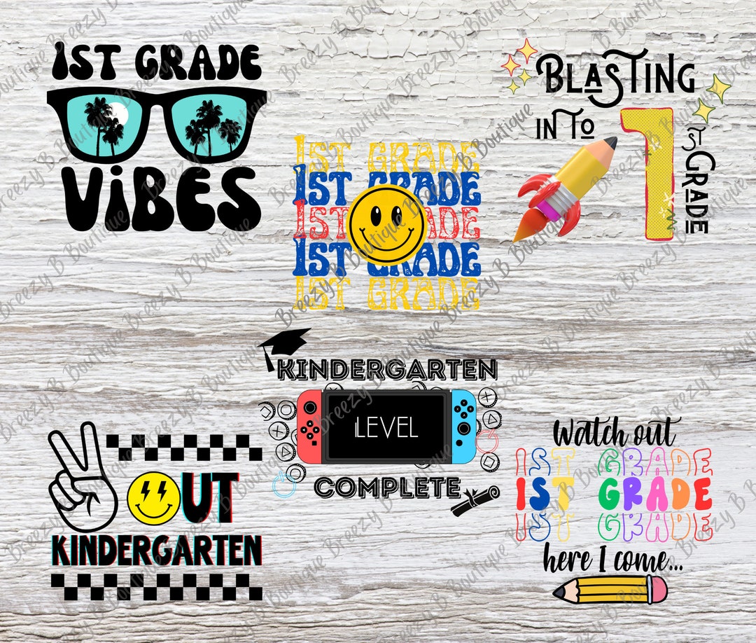 Kindergarten Graduation/1st Grade PNG for Sublimation - Etsy