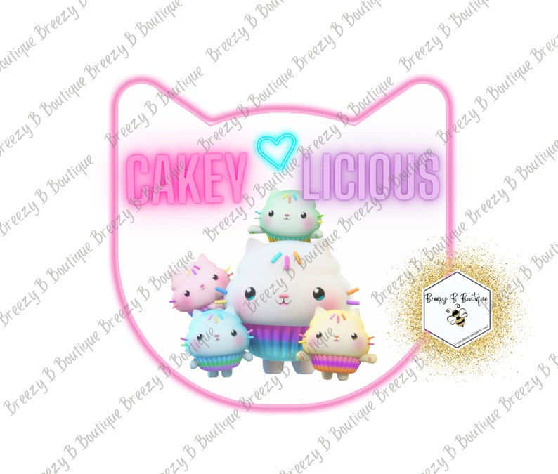Gabby's Dollhouse Cakey-licious PNG Graphic Sublimation - Etsy