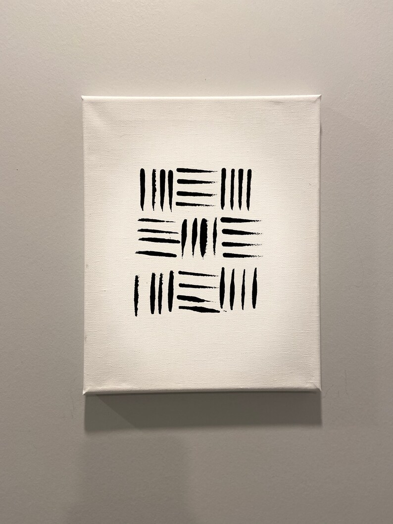 Lines on Canvas - Etsy