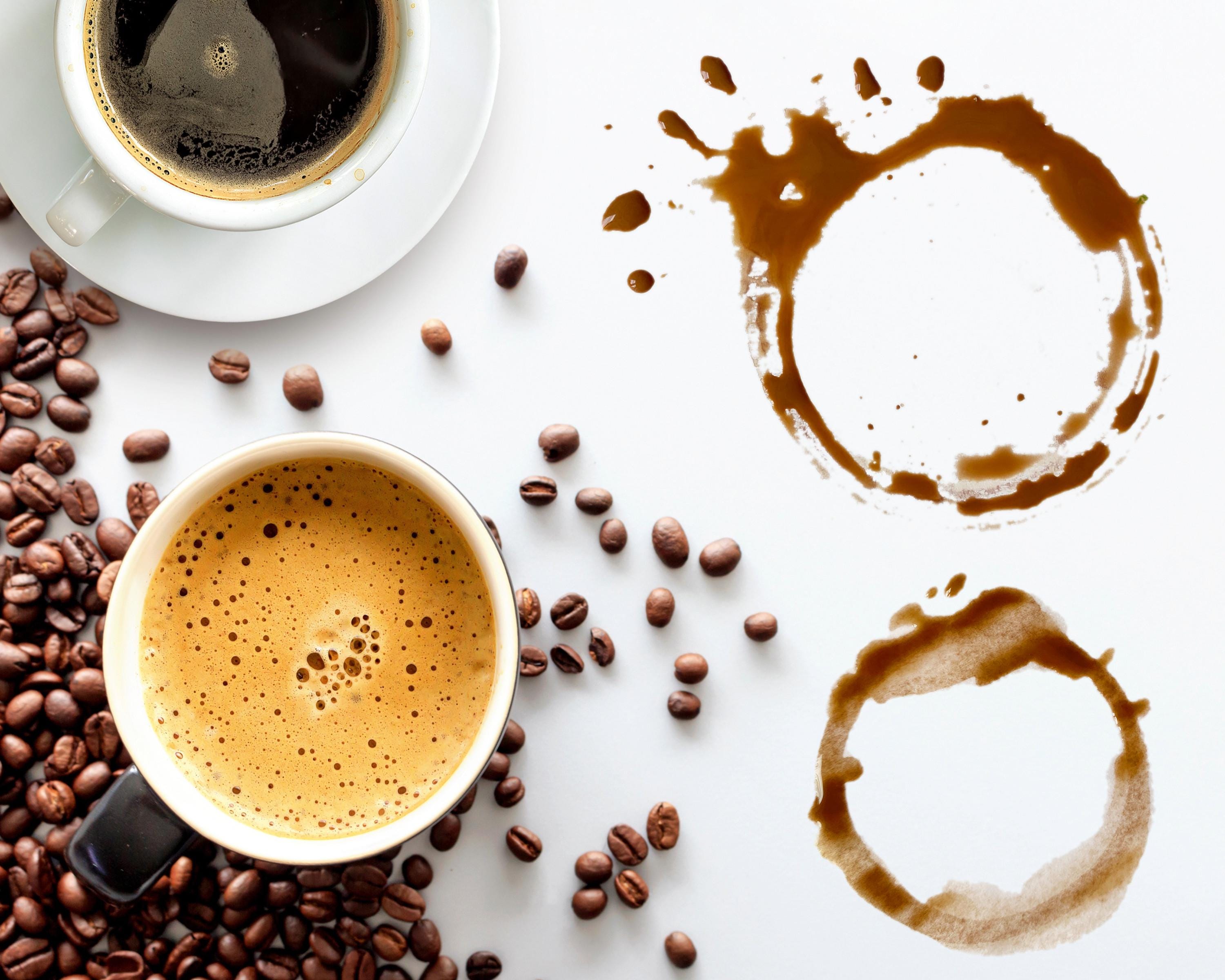 Coffee Stain Clipart: 30 PNG Coffee & Espresso Ring Overlays (digital ...