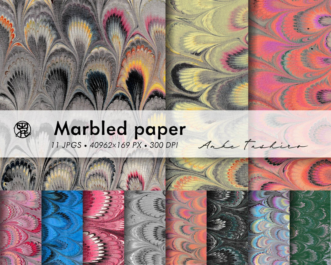 Digital Marbled Paper Textures, Scrapbooking, Stationery, Art, Prints ...