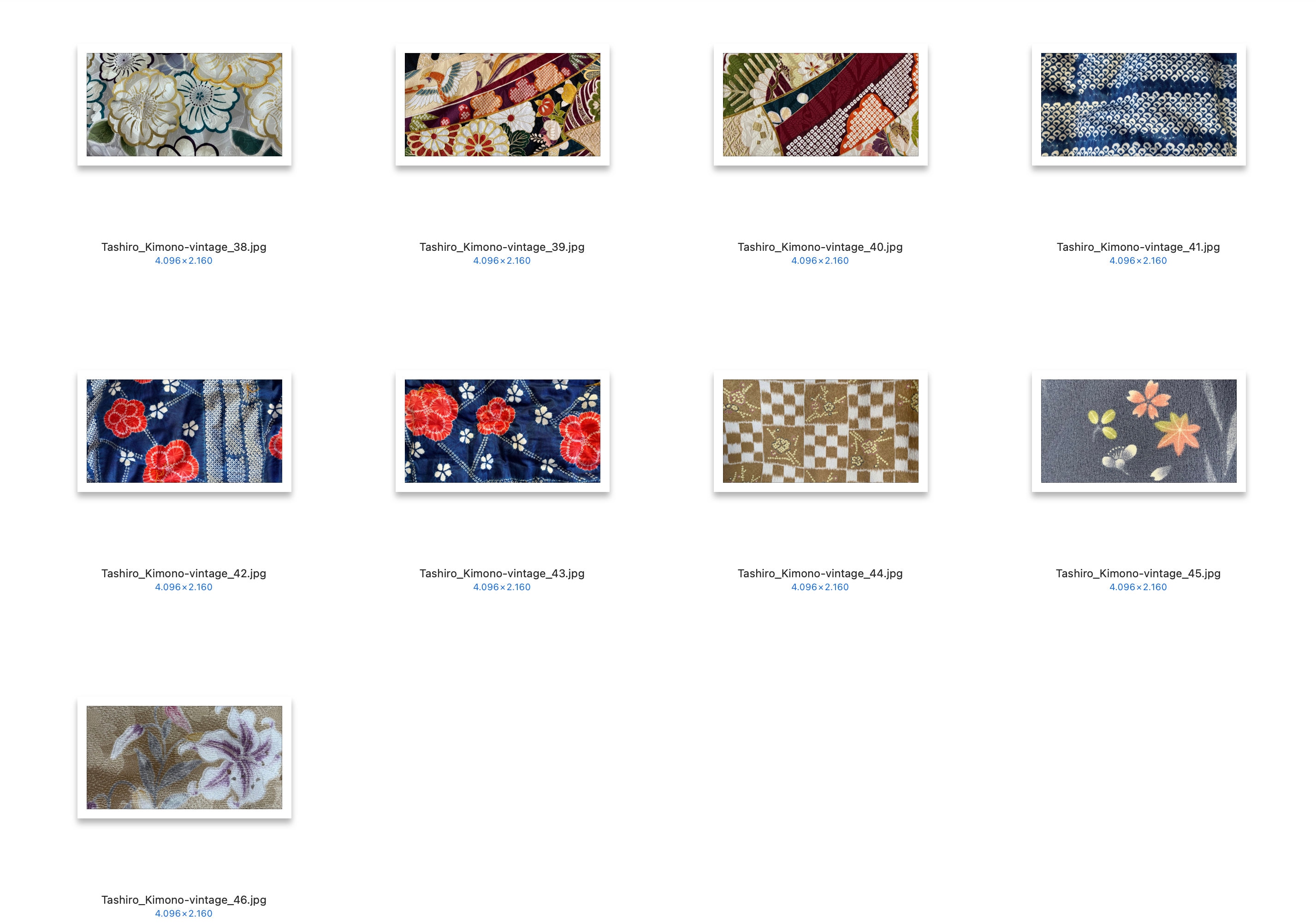 Vintage Kimono Fabric Textures: Japanese Digital Backgrounds (vol 2 ...