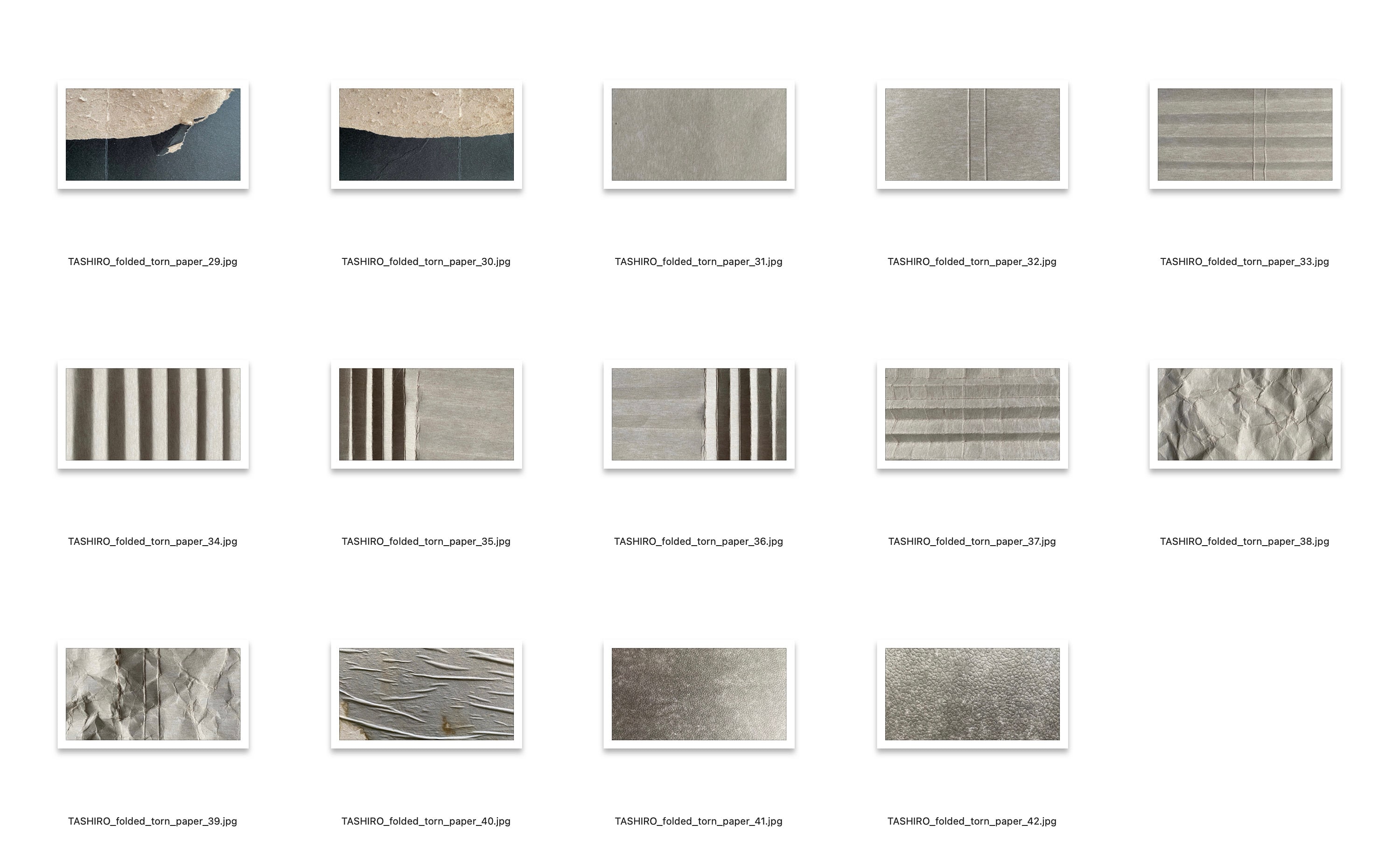 Folded Torn Paper Textures: 4K Digital Backgrounds (digital Download ...