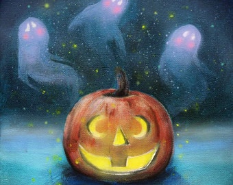 Printable Cartoon Halloween Art Prints / Digital Download / 5 Images - Etsy