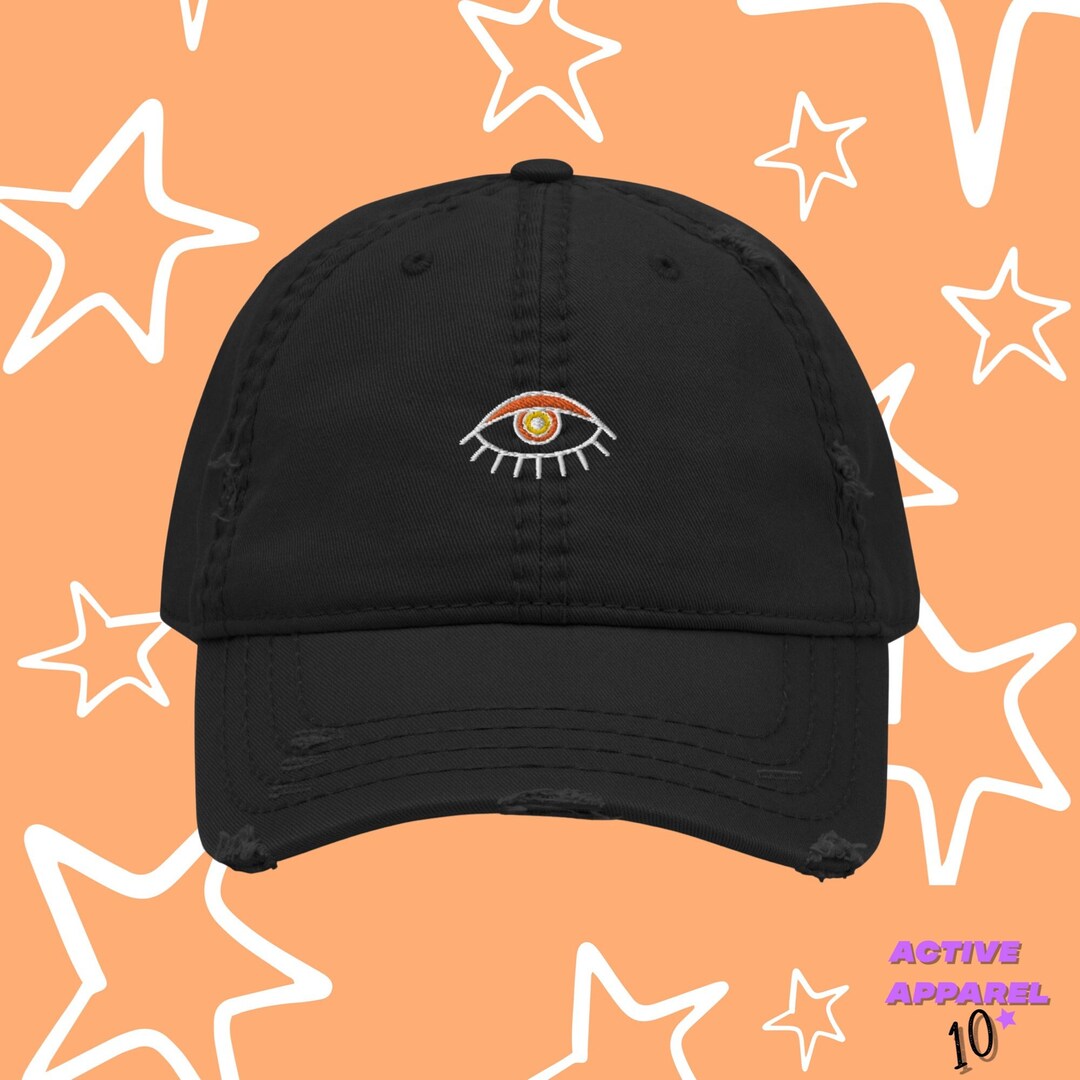 Evil Eye, Third Eye Hat, Vintage Baseball Cap Embroidered Cotton ...