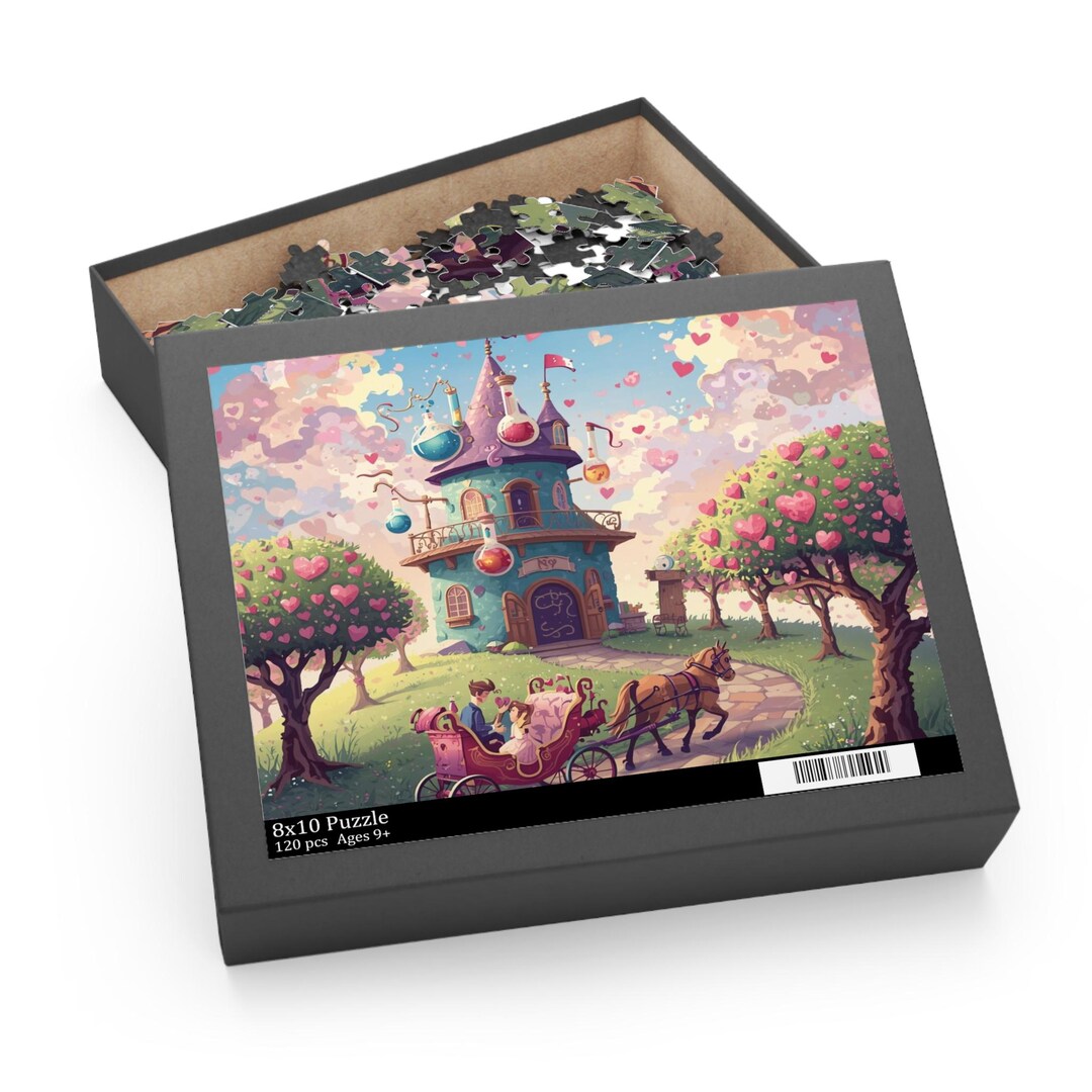 Fairy Tale Candy Castle Puzzle | 500/252/120 Piece Jigsaw - Etsy