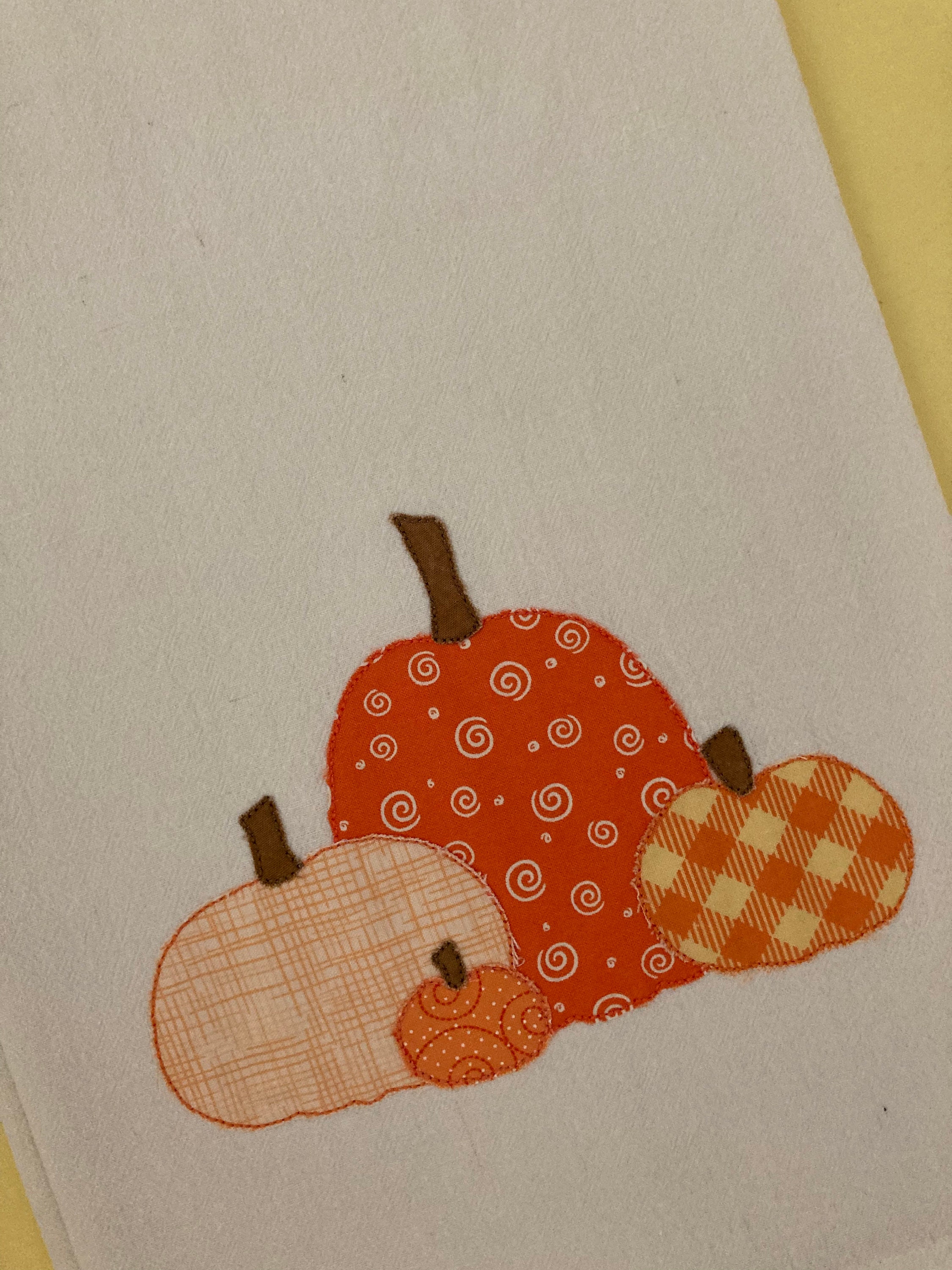 Perfect Pumpkin Patches Raggy Raw Edge Applique Embroidered - Etsy