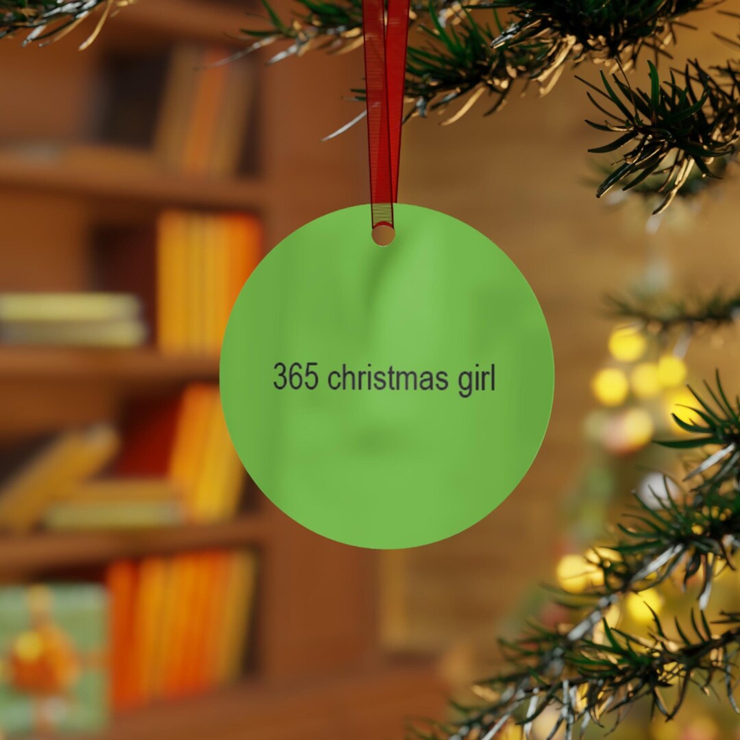 365 Party Girl Charli XCX Brat Metal Ornaments 365 Christmas Girl - Etsy