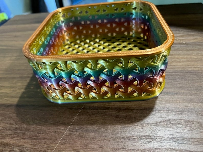 Triangle Shaped "woven" Basket. 3D Print - Etsy
