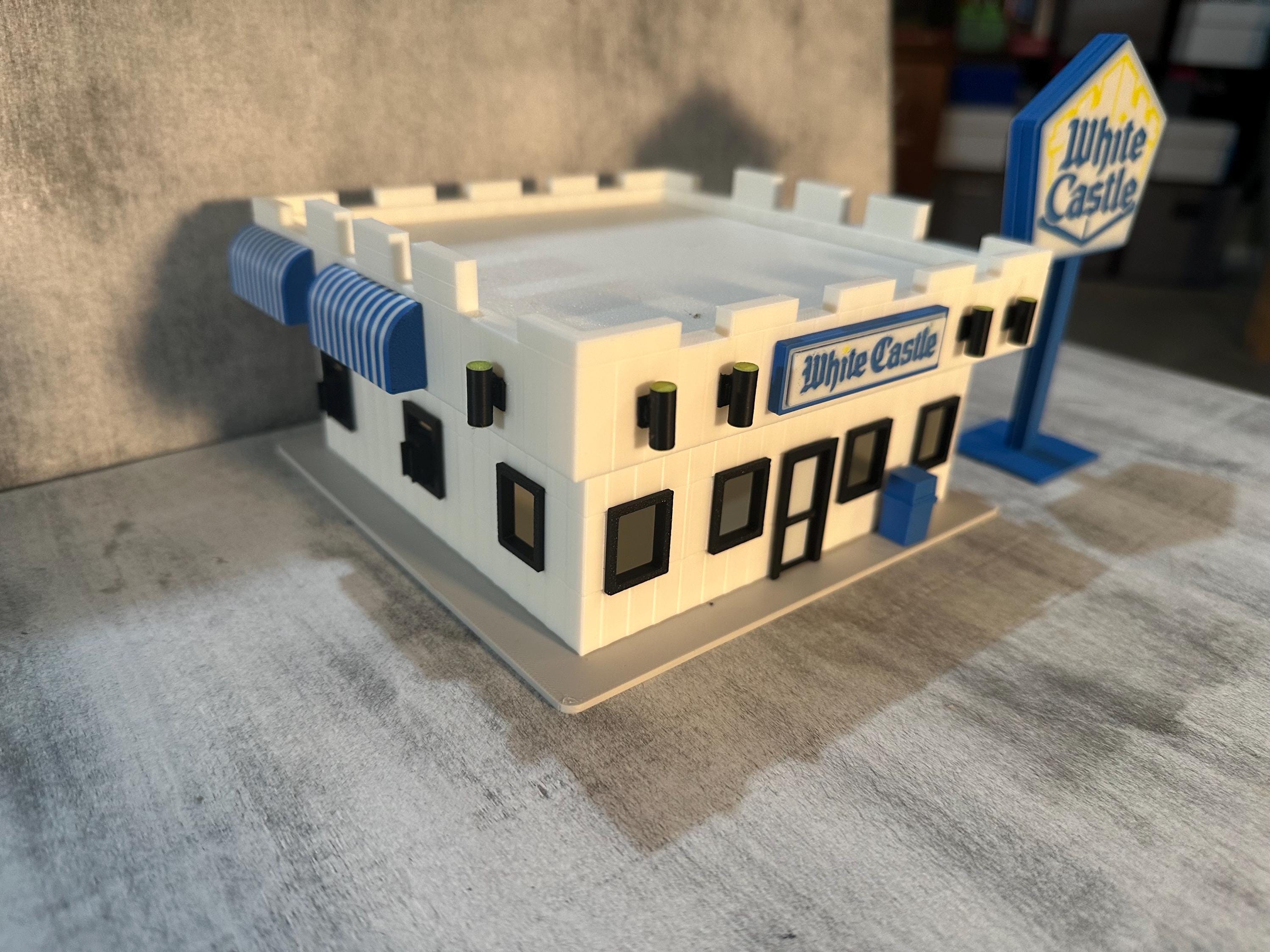 White Castle 1:64 Diorama 3D Print by 3dstylez - Etsy