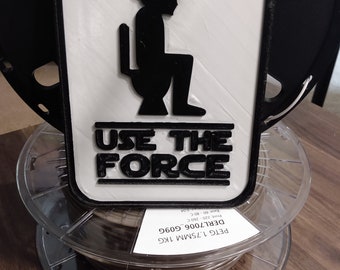Use the Force Bathroom Sign Star Wars Darth Vader 3D Star - Etsy