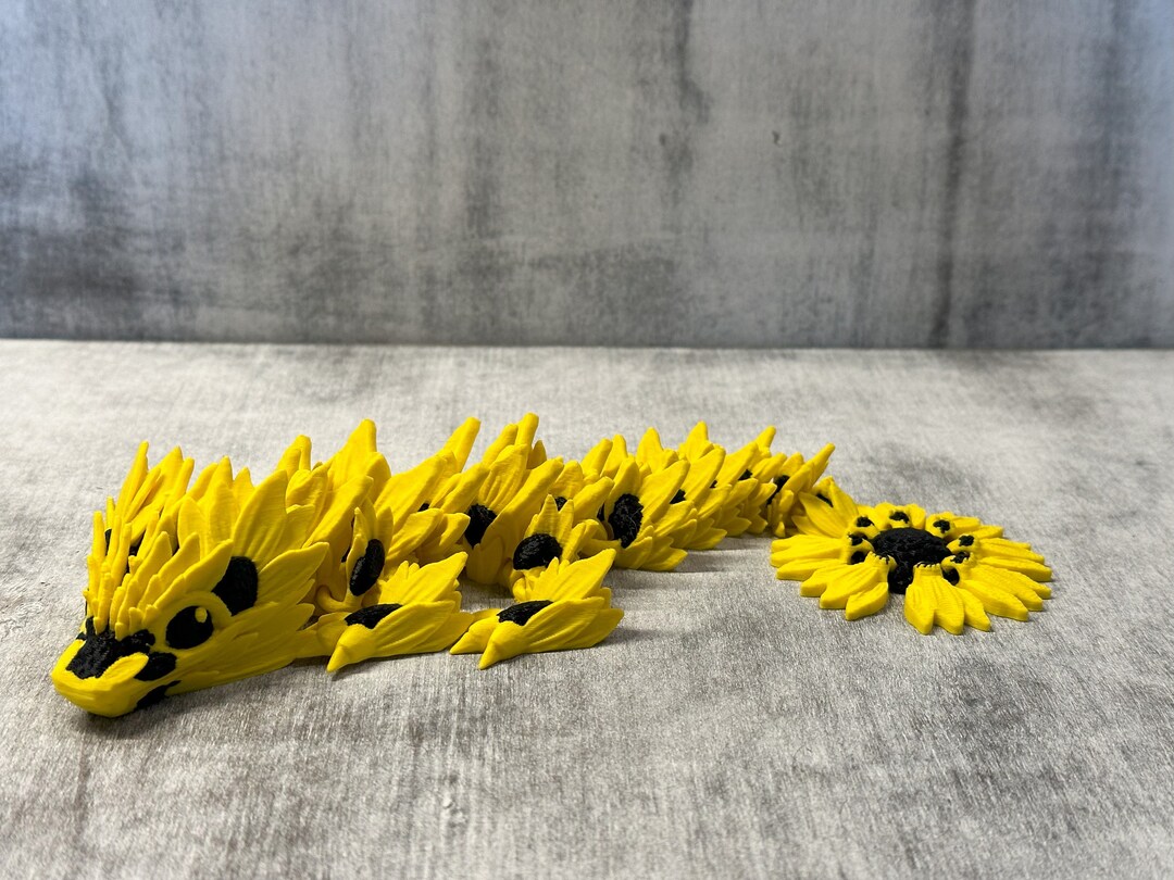 Baby Sunflower Dragon Articulated - Flexi Fidget Toy - Tiktok ...