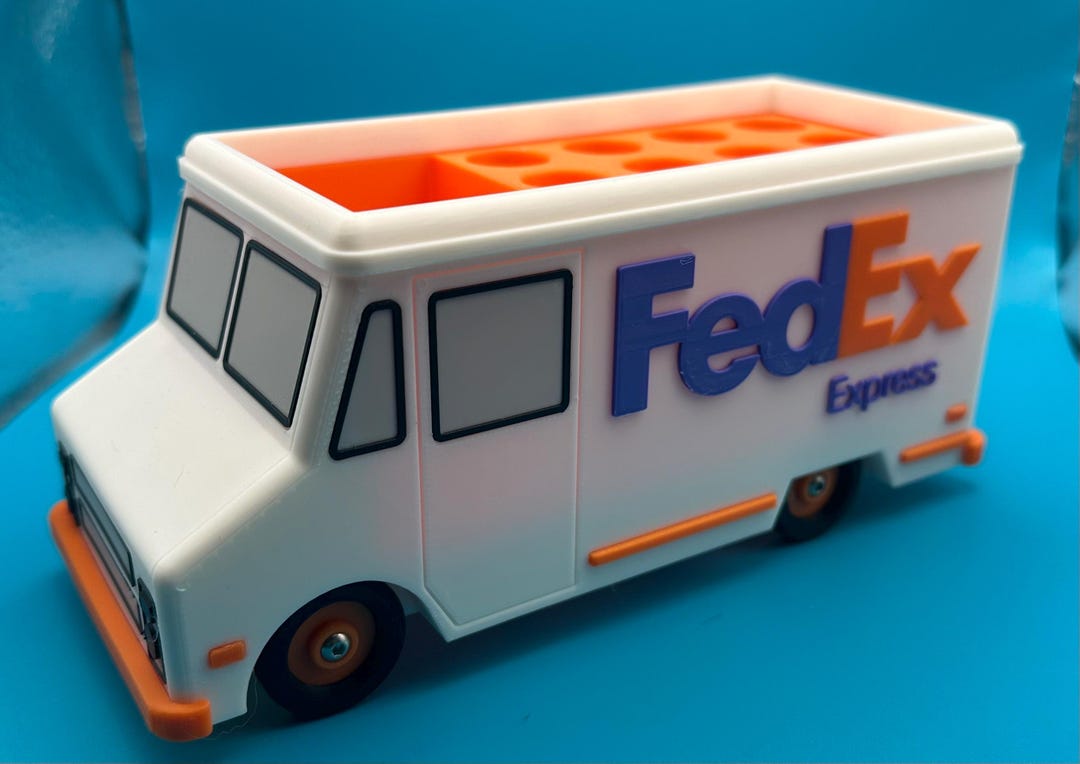 FEDEX Truck Desk Organizer / Tool Holder - Fanart - Etsy