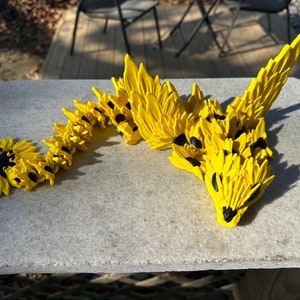 Adult Winged Sunflower Dragon by Cinderwing3d - Etsy