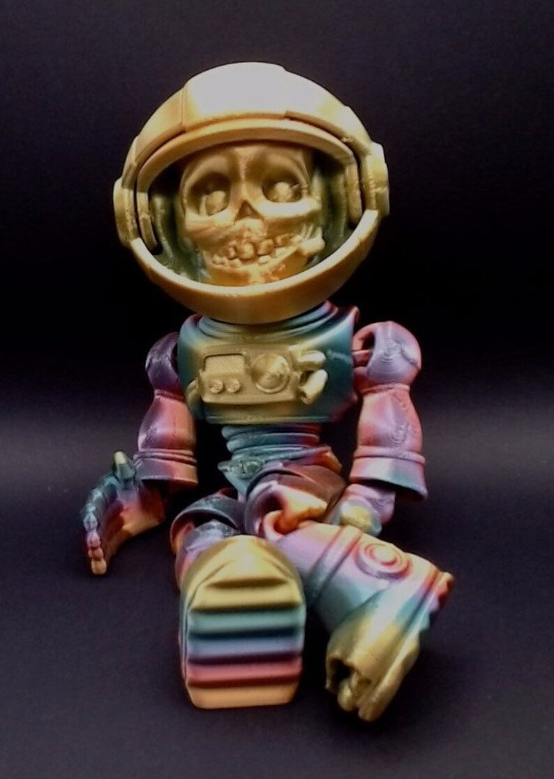 Flexi-astronaut Skeleton. Articulated Kids Desk Toy. Fidget - Etsy