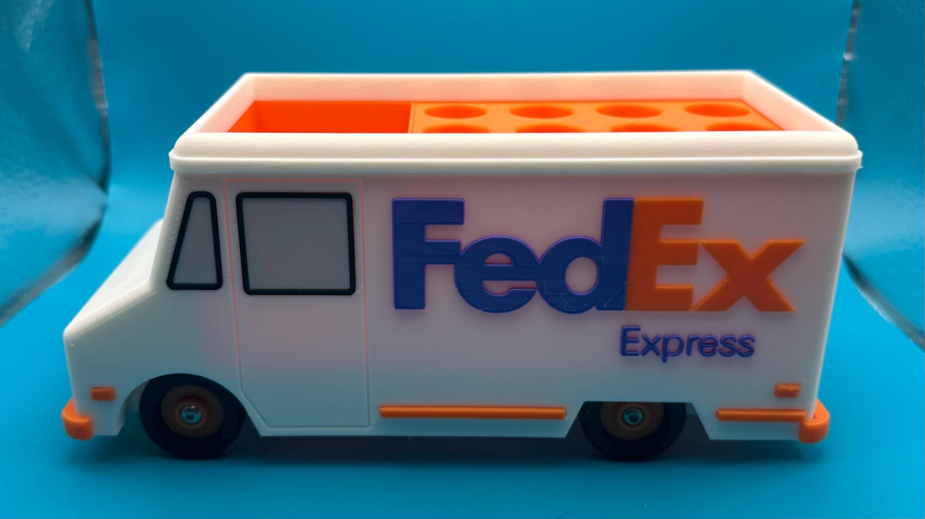 FEDEX Truck Desk Organizer / Tool Holder - Fanart - Etsy