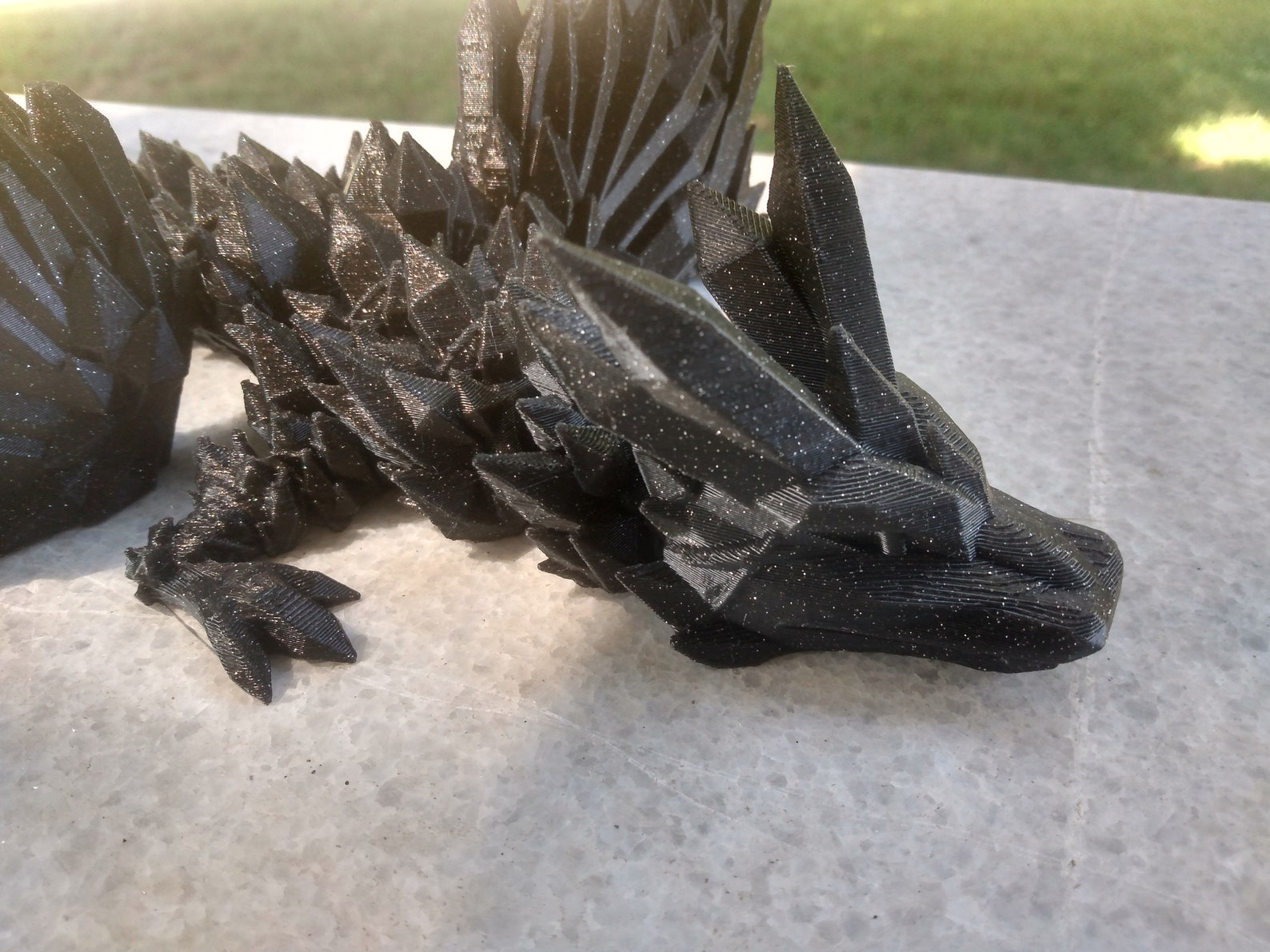 Adult Crystal Winged Dragon 3D Print 18.5 Inches as Seen on Tiktok Flexi Dragon - Etsy