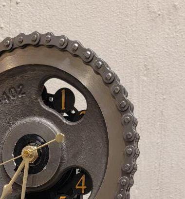 Motorized Jeep V8 Engine Gear Clock: Upcycled Automotive Art, CJ7 ...