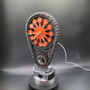 Timing Gear and Piston Clock - Etsy