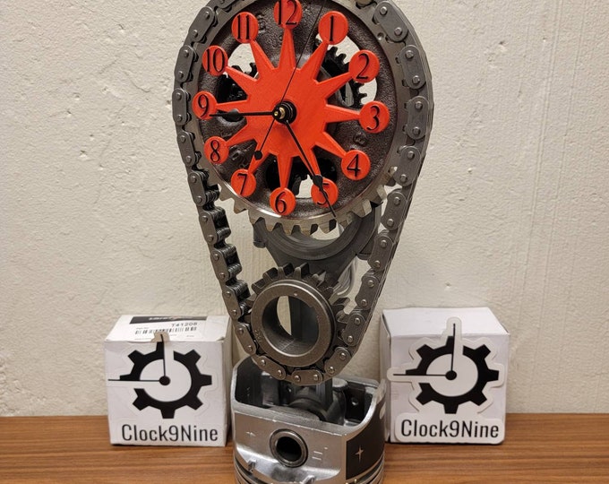 350 Small Block SBC Piston Clocks different Color Options - Etsy