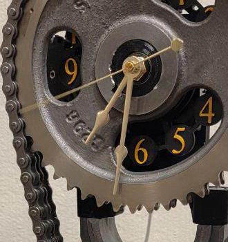 Motorized Jeep V8 Engine Gear Clock: Upcycled Automotive Art, CJ7 ...