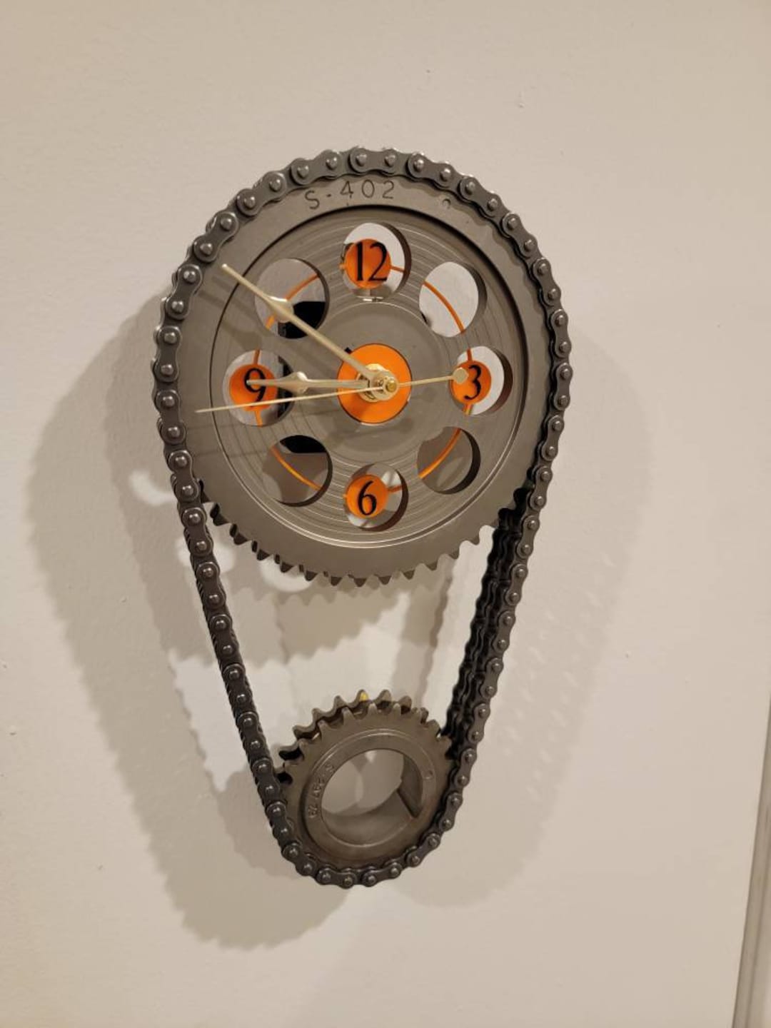 Handcrafted Mopar Dodge Timing Chain Wall Clock - Unique Automotive Art ...