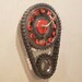 Red Gear Wall Clock, Made With Chevy Small Block Timing Set - Etsy