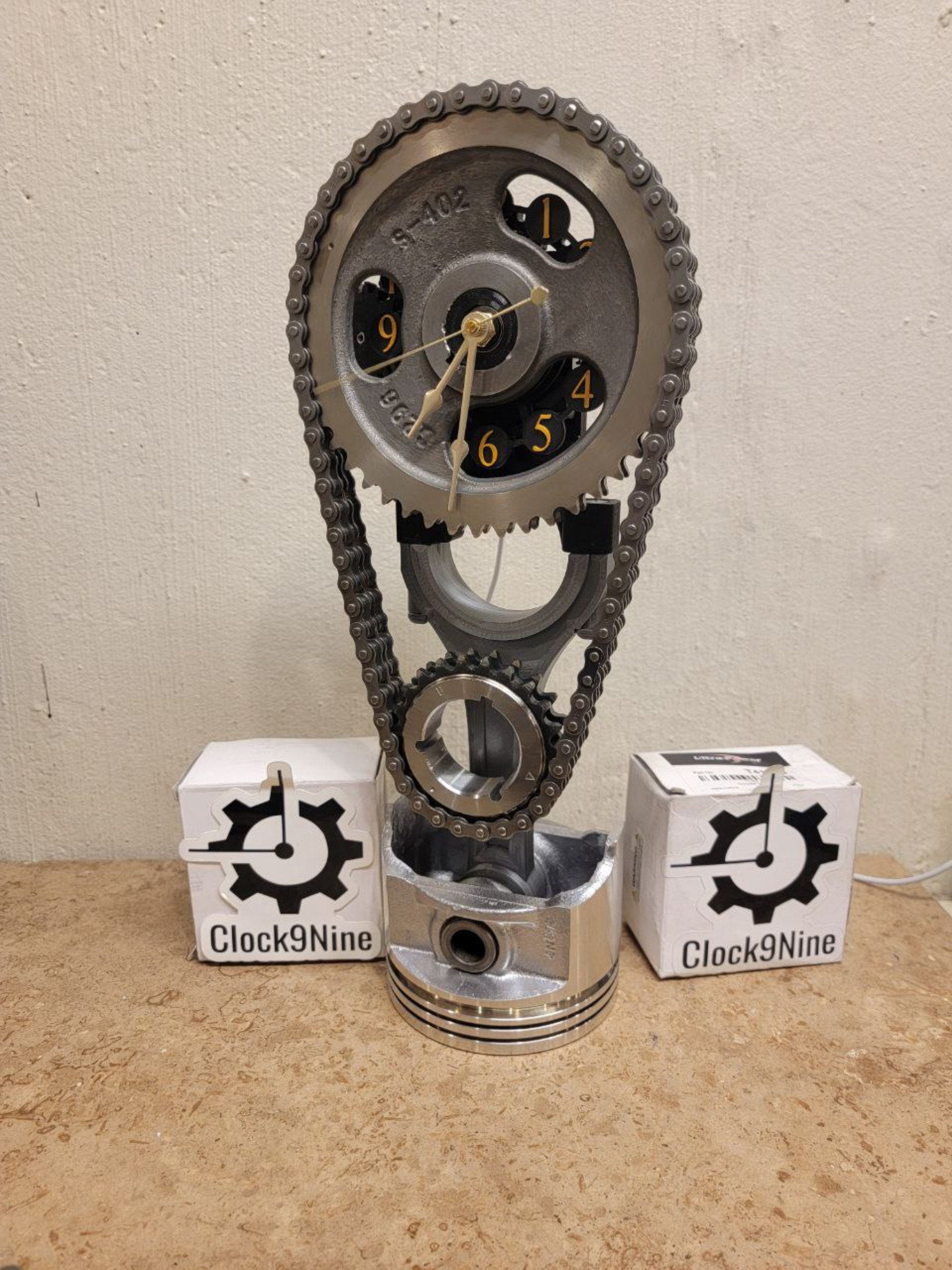 Motorized Jeep V8 Engine Gear Clock: Upcycled Automotive Art, CJ7 ...