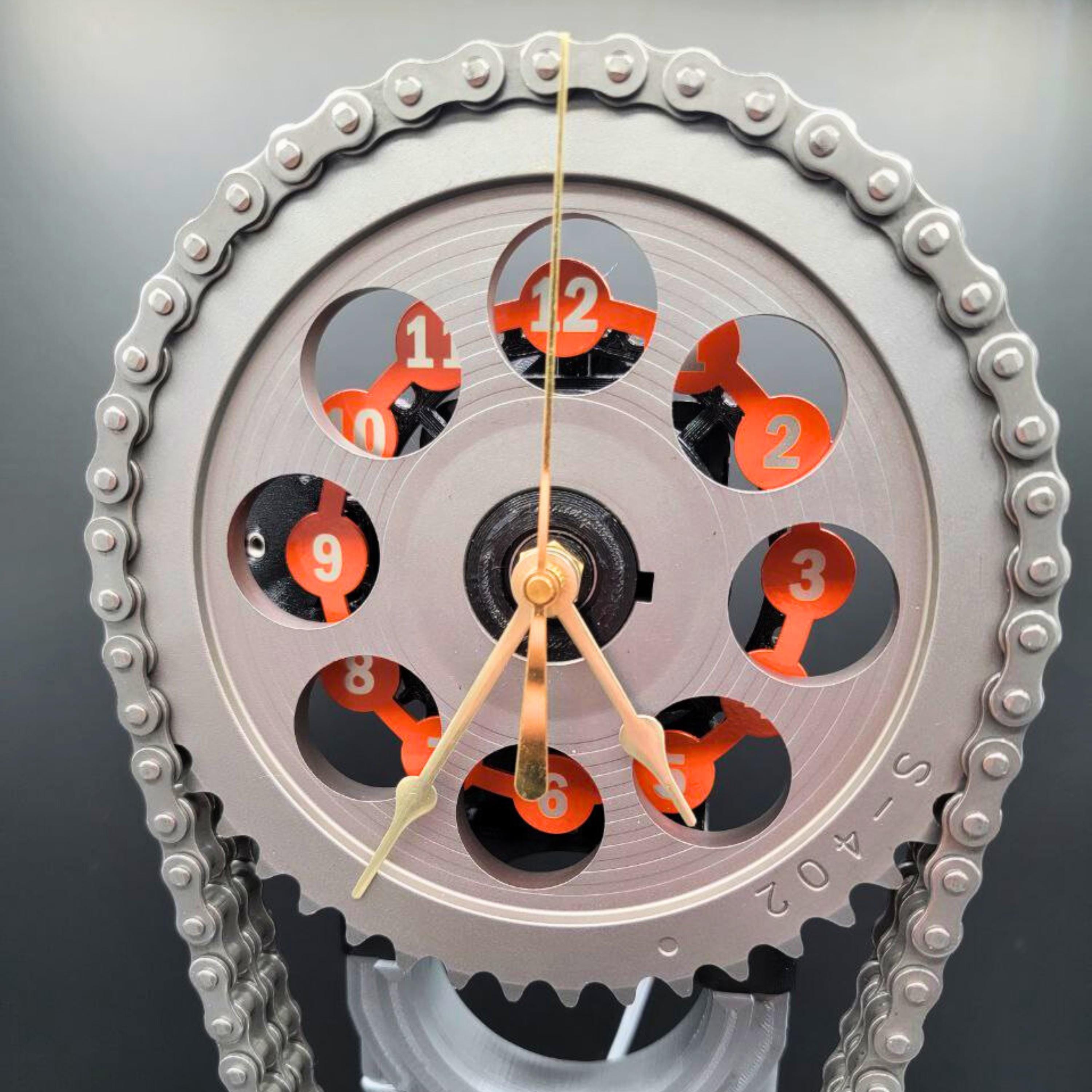 Rotating Dodge 360 Timing Chain Clock: Mopar Muscle Car Decor ...