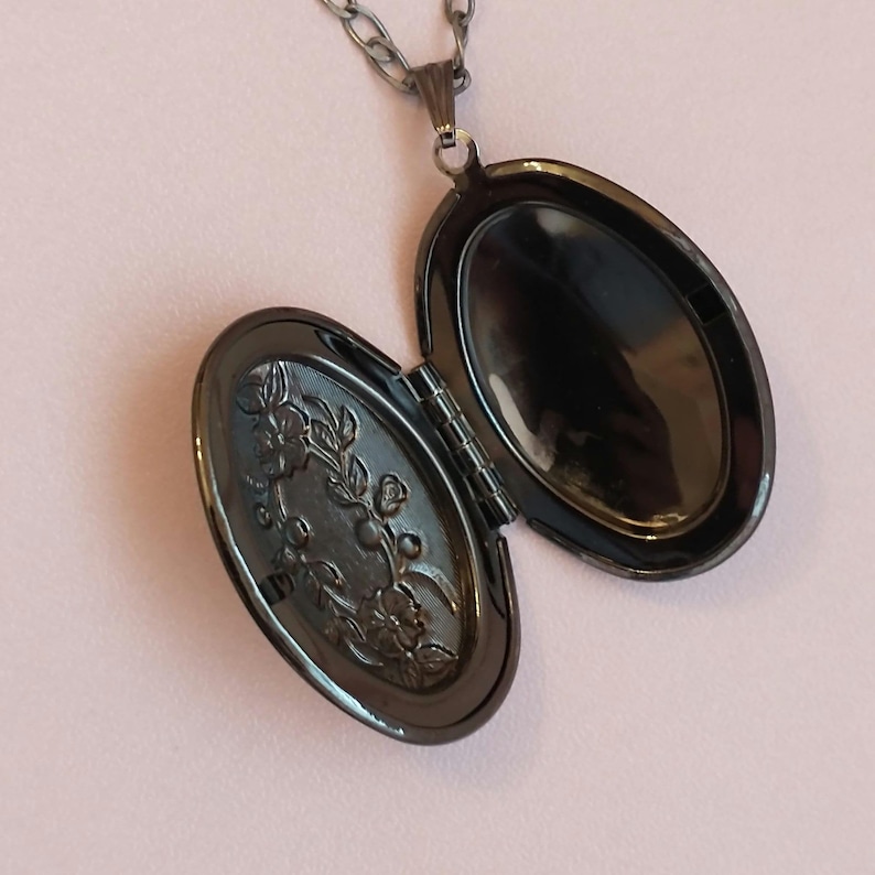 Punk Rock Lockets; Silver-ox Statement Locket; Shiny Victorian, Almost ...