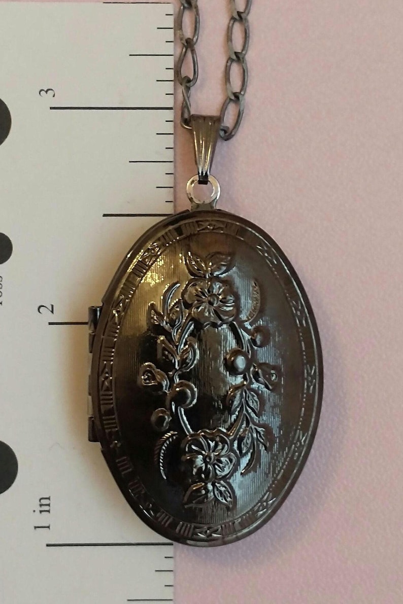 Punk Rock Lockets; Silver-ox Statement Locket; Shiny Victorian, Almost ...