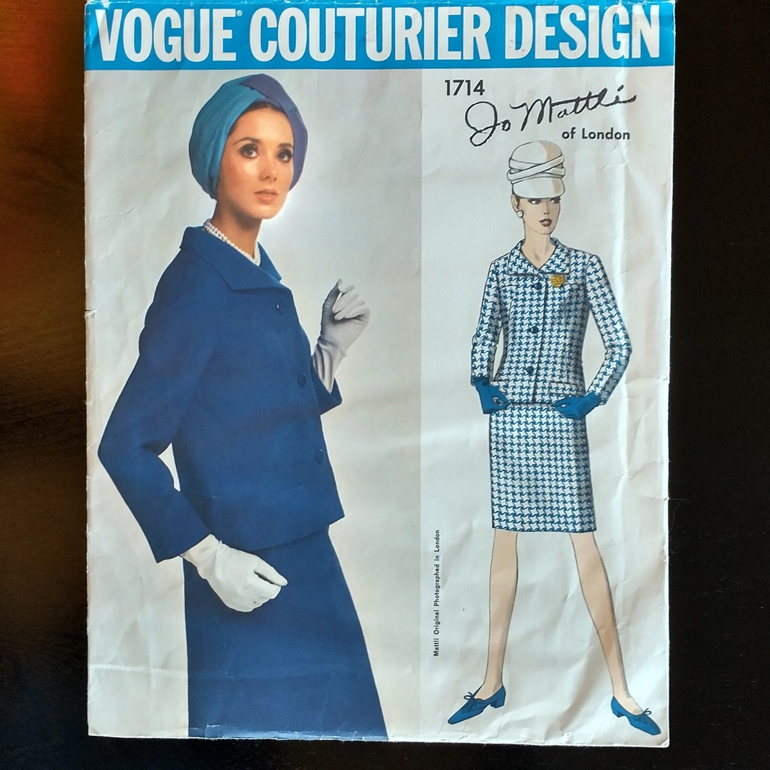 Vintage Vogue Couturier Design 1714 Jo Mattli of London Skirt & Jacket ...