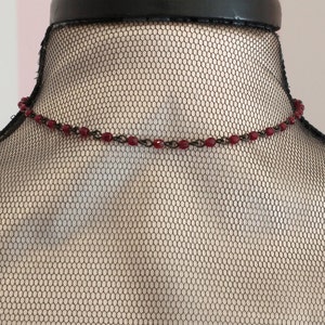 Punk Rock Choker With Dark Silver Gothic Cross Vampire Defense Necklace ...