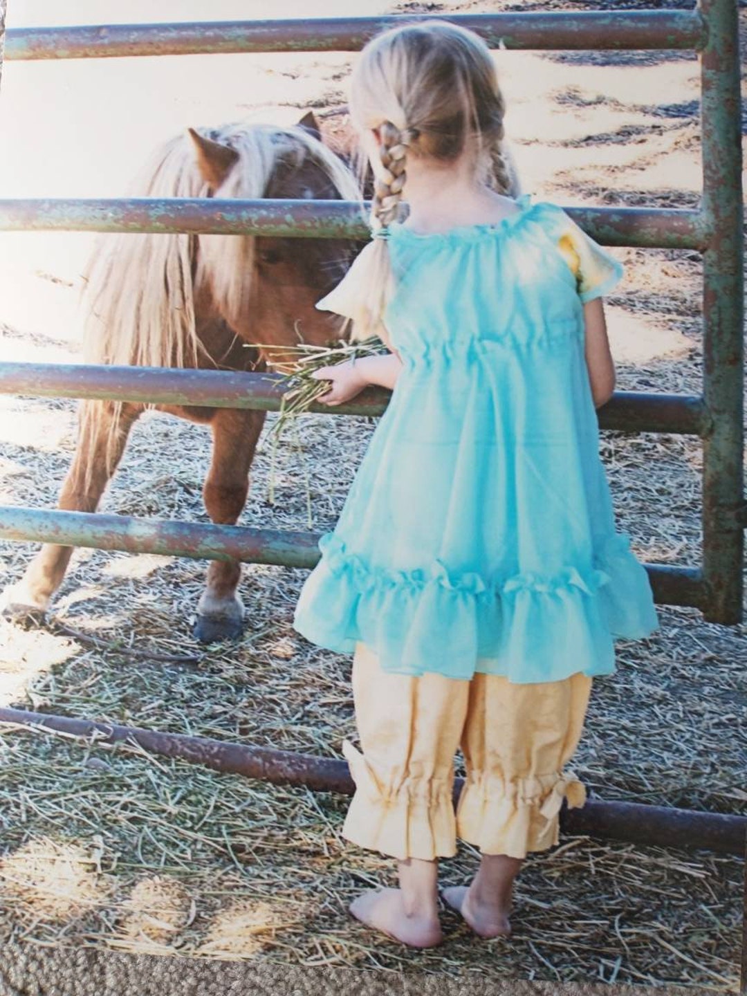 Second Hand Little Girls' Cottagecore Play Clothes Sets Gold Brocade ...