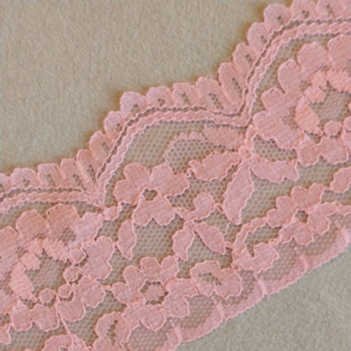 Pink Lace Trim US Seller Sold by the Meter for Fashion - Etsy