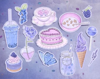 Purple Boba Sticker - Etsy