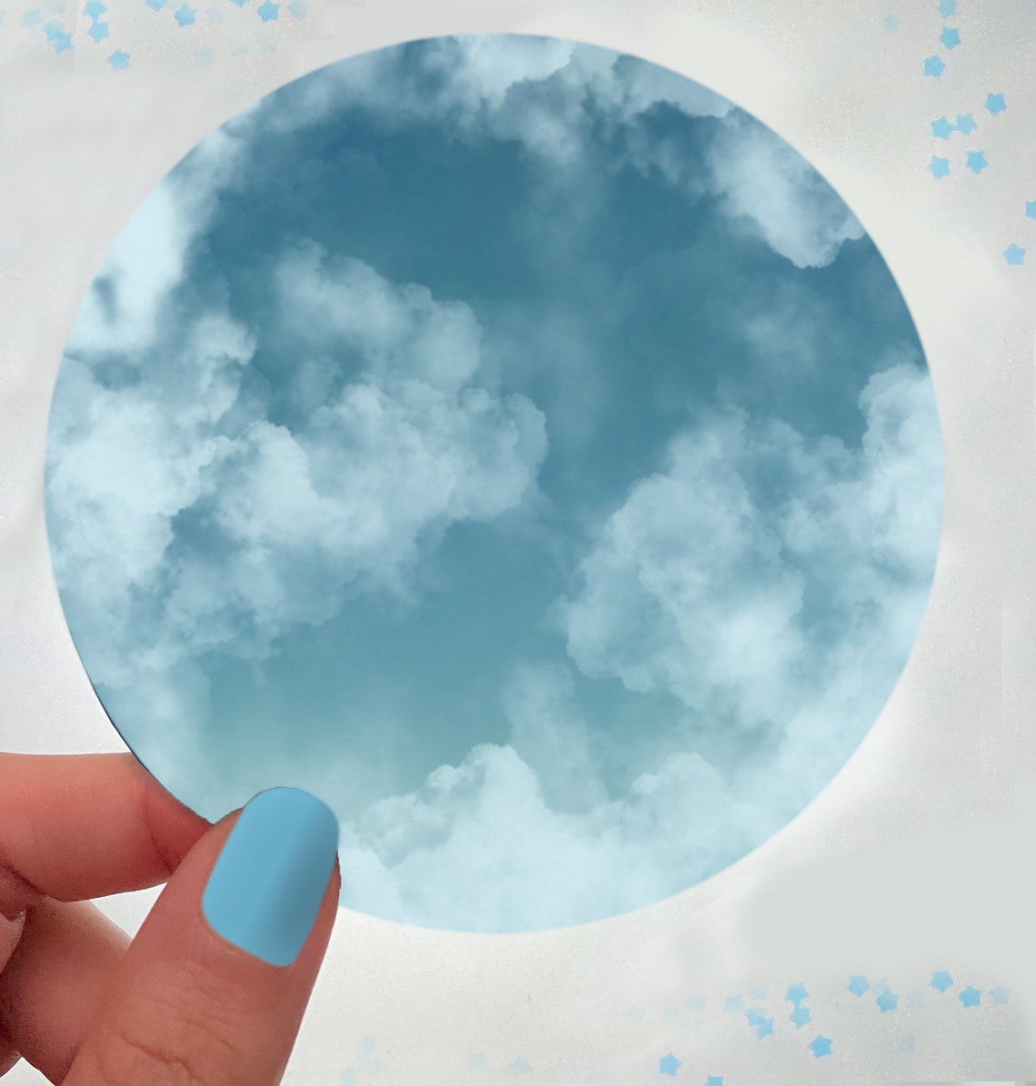 Sky stickers Night sky sticker Sunset sticker Pink clouds | Etsy