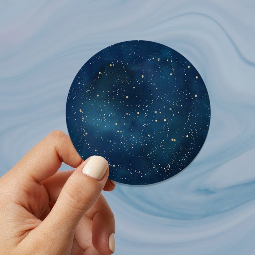 Night Sky Sticker, Starry Night Sticker, Constellations Sticker, Gold ...