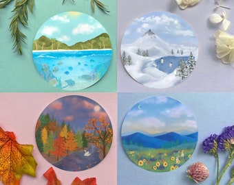 Four Seasons Sticker - Etsy