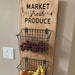Fresh Produce Storage Wall Hang, Wooden Decor - Etsy