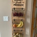 Fresh Produce Storage Wall Hang, Wooden Decor - Etsy