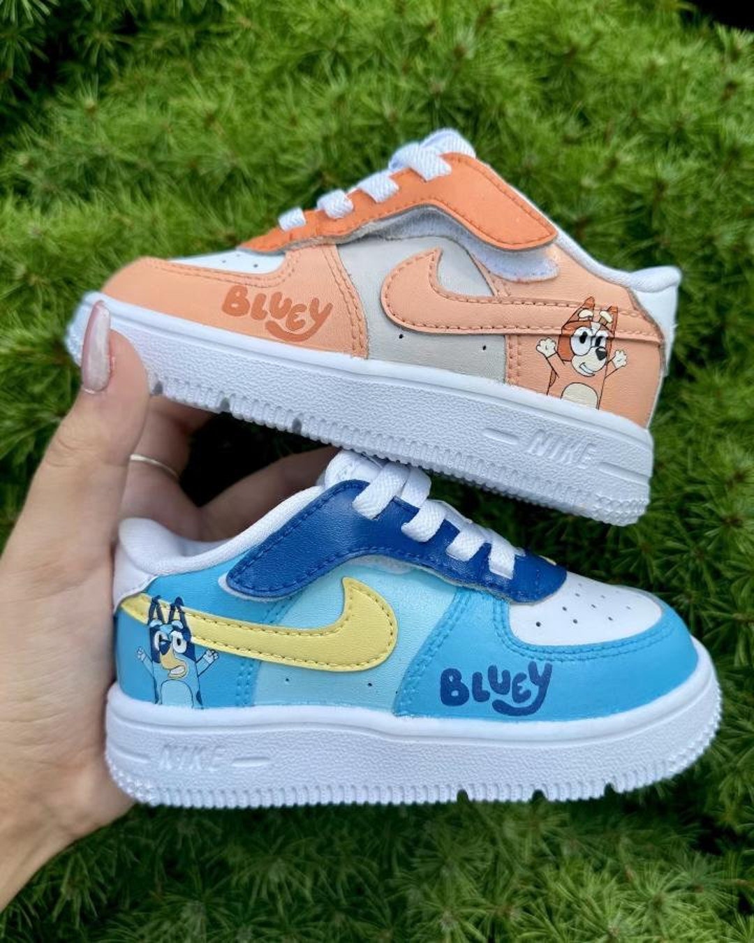 Bluey Custom Nike Easyon Sneakers *all Sizes* | Gift Ideas | Baby ...