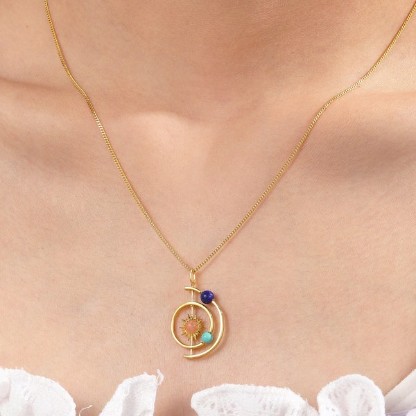Solar System Necklace - Etsy