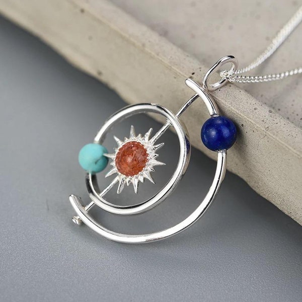 Solar System Necklace - Etsy
