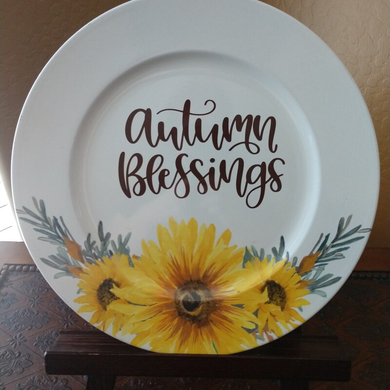 Sunflower Plate - Etsy
