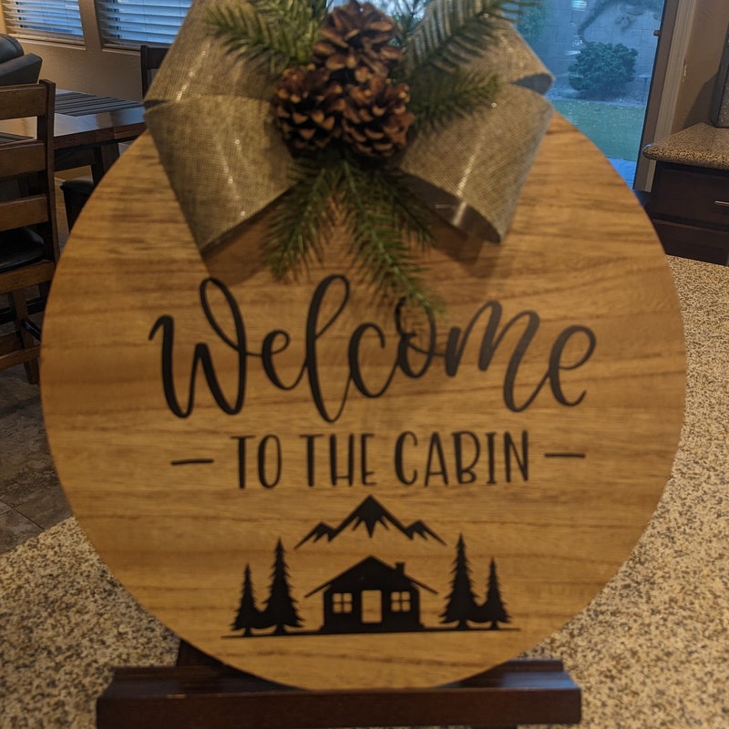 Wood Cabin Sign - Etsy
